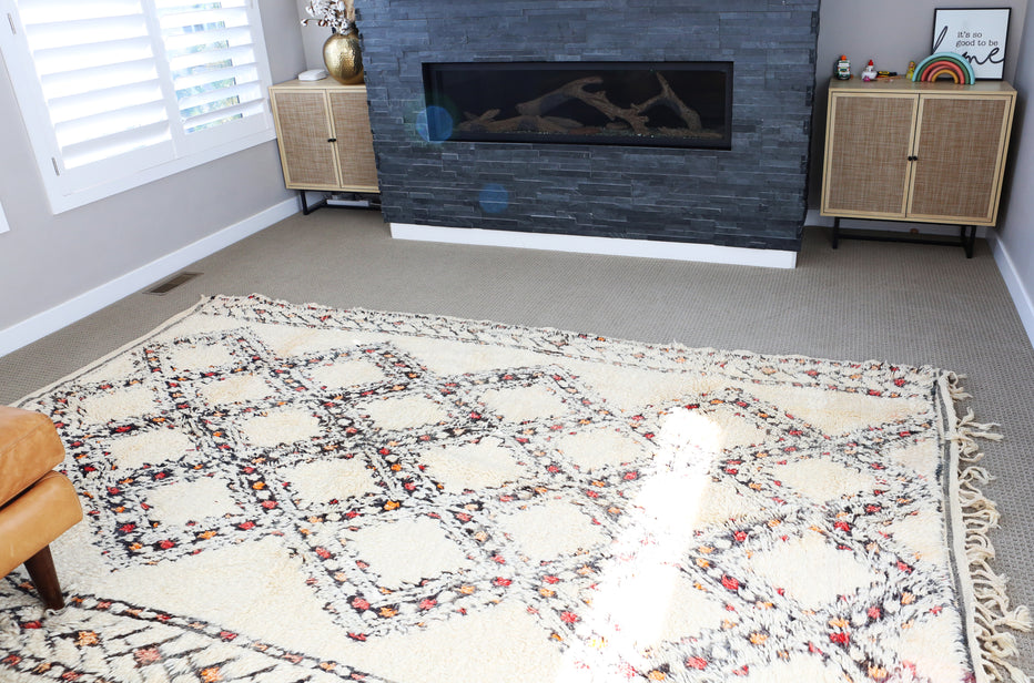 Modern Vintage Cream Wool Rug - The DIANE – Loom & Field