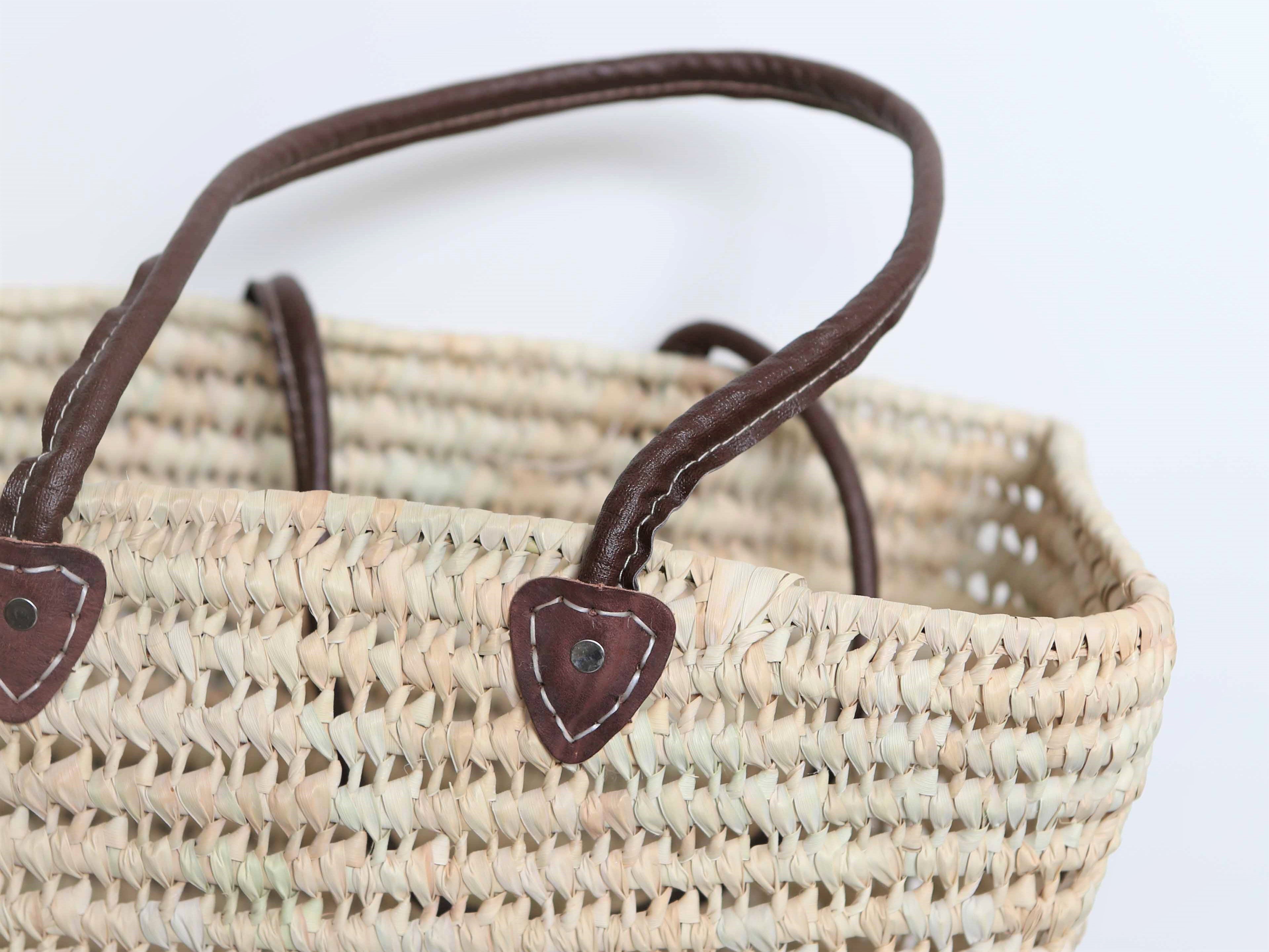 Large Square Straw Basket – Loom & Field